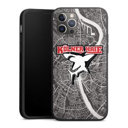 DeinDesign iPhone 12 Pro Handy Premium Silikon H&uuml;lle Handyh&uuml;lle schwarz Case K&ouml;lner Haie Ice Hockey Official Licensed Product Silikon Premium Case