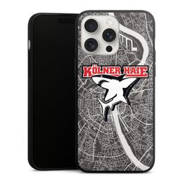 DeinDesign iPhone 15 Pro Max Handy Premium Silikon H&uuml;lle Handyh&uuml;lle schwarz Case K&ouml;lner Haie Ice Hockey Official Licensed Product Silikon Premium Case