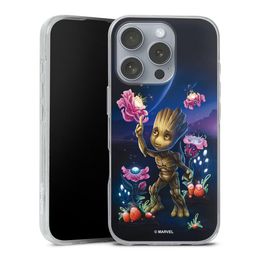DeinDesign iPhone 16 Pro Handy Silikon H&uuml;lle Case transparent Handyh&uuml;lle Baby Groot Marvel Guardians Of The Galaxy Silikon Case