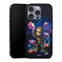 DeinDesign iPhone 16 Pro Handy Silikon H&uuml;lle Case schwarz Handyh&uuml;lle Baby Groot Marvel Guardians Of The Galaxy