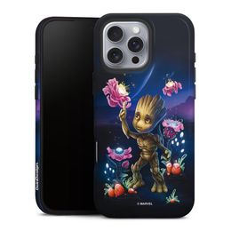 DeinDesign iPhone 16 Pro Max Handy Panzer Handyh&uuml;lle robuste Outdoor H&uuml;lle Schutzh&uuml;lle gl&auml;nzend Baby Groot Marvel Guardians Of The Galaxy Tough Case