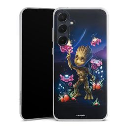 DeinDesign Galaxy A55 5G Handy Slim Case Silikon Handyh&uuml;lle transparent H&uuml;lle extra d&uuml;nn Baby Groot Marvel Guardians Of The Galaxy Silikon Slim Case