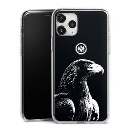 DeinDesign iPhone 11 Pro Max Handy Silikon H&uuml;lle Case transparent Handyh&uuml;lle Attila Official Licensed Product Eintracht Frankfurt Silikon Case
