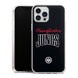 DeinDesign iPhone 13 Pro Max Handy Silikon H&uuml;lle Case transparent Handyh&uuml;lle Eintracht Frankfurt Sge Official Licensed Product Silikon Case