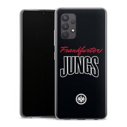 DeinDesign Galaxy A32 4G Handy Silikon H&uuml;lle Case transparent Handyh&uuml;lle Eintracht Frankfurt Sge Official Licensed Product Silikon Case