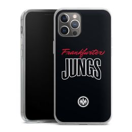 DeinDesign iPhone 12 Pro Max Handy Silikon H&uuml;lle Case transparent Handyh&uuml;lle Eintracht Frankfurt Sge Official Licensed Product Silikon Case