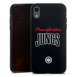 DeinDesign iPhone Xr Handy Silikon H&uuml;lle Case schwarz Handyh&uuml;lle Eintracht Frankfurt Sge Official Licensed Product