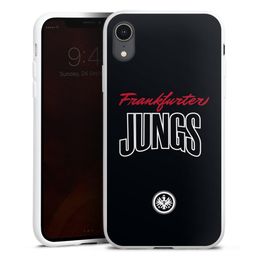 DeinDesign iPhone Xr Handy Silikon H&uuml;lle Case wei&szlig; Handyh&uuml;lle Eintracht Frankfurt Sge Official Licensed Product Silikon Case