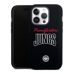 DeinDesign iPhone 14 Pro Handy Panzer Handyh&uuml;lle robuste Outdoor H&uuml;lle Schutzh&uuml;lle matt Eintracht Frankfurt Sge Official Licensed Product Tough Case