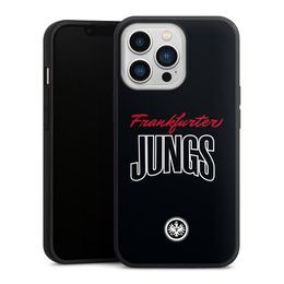 DeinDesign iPhone 13 Pro Handy Premium Silikon H&uuml;lle Handyh&uuml;lle schwarz Case Eintracht Frankfurt Sge Official Licensed Product Silikon Premium Case