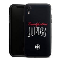 DeinDesign iPhone Xr Handy Premium Silikon H&uuml;lle Handyh&uuml;lle schwarz Case Eintracht Frankfurt Sge Official Licensed Product Silikon Premium Case