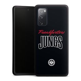 DeinDesign Galaxy S20 FE 5G Handy Premium Silikon H&uuml;lle Handyh&uuml;lle schwarz Case Eintracht Frankfurt Sge Official Licensed Product Silikon Premium Case