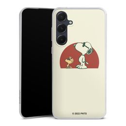 DeinDesign Galaxy A55 5G Handy Slim Case Silikon Handyh&uuml;lle transparent H&uuml;lle extra d&uuml;nn Snoopy Official Licensed Product Kindheit Silikon Slim Case