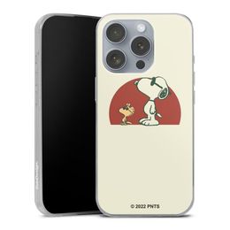 DeinDesign iPhone 16 Pro Handy Slim Case Silikon Handyh&uuml;lle transparent H&uuml;lle extra d&uuml;nn Snoopy Official Licensed Product Kindheit Silikon Slim Case