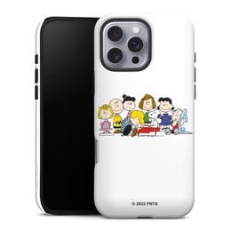 DeinDesign iPhone 16 Pro Max Handy Panzer Handyh&uuml;lle robuste Outdoor H&uuml;lle Schutzh&uuml;lle gl&auml;nzend Peanuts Kindheit Merchandise Tough Case
