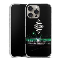 DeinDesign iPhone 16 Pro Max Handy Silikon H&uuml;lle Case transparent Handyh&uuml;lle Borussia M&ouml;nchengladbach Official Licensed Product Stadium Silikon Case