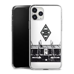 DeinDesign iPhone 11 Pro Max Handy Silikon H&uuml;lle Case transparent Handyh&uuml;lle Stadium Die Fohlen Borussia M&ouml;nchengladbach Silikon Case