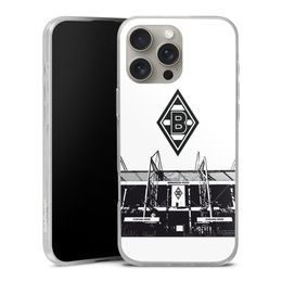 DeinDesign iPhone 16 Pro Max Handy Silikon H&uuml;lle Case transparent Handyh&uuml;lle Stadium Die Fohlen Borussia M&ouml;nchengladbach Silikon Case