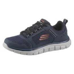 Sneaker Skechers "TRACK-KNOCKHILL" Gr. 43, blau (navy-orange) Herren Schuhe mit gepolsterter Innensohle, Freizeitschuh, Halbschuh, Schnürschuh