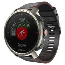 Smartwatch Polar "GRIT X PRO" Smartwatches grau (titan) GPS Navigation 10 ATM