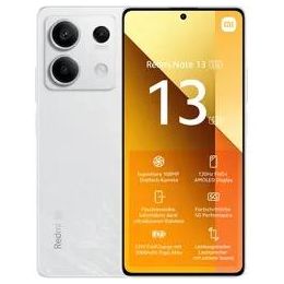 Xiaomi Smartphone "Redmi Note 13 8+256GB" Mobiltelefone Gr. 256 GB, weiß (arctic weiß)