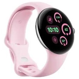 Smartwatch Google "Pixel Watch 3 41mm WIFI" Smartwatches rosa (rose quartz / polished silver)