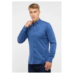 Langarmhemd Eterna "SLIM FIT" Gr. 44, Normalgrößen, blau Herren Hemden