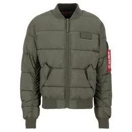 Bomberjacke Alpha Industries "Alpha Industries Men - Bomber Jackets MA-1 Puffer Bomber" Gr. L, grün (schwarz olive) Herren Jacken