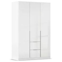 Drehtürenschrank Rauch "Kleiderschrank Schrank Garderobe AGORDO mit Dekor- oder Hochglanzfront" Schränke Gr. B/H/T: 136cm x 210cm x 54cm, 3 St., weiß (alpinweiß/hochglanz weiß) mit Außenschubkästen, in 6 Breiten und 2 Höhen MADE IN GERMANY