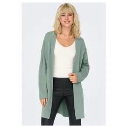 Strickjacke Only "ONLFRIDA LIFE LS OPEN CARDIGAN CC KNT" Gr. L (40), blau (aqua gray) Damen Strickjacken