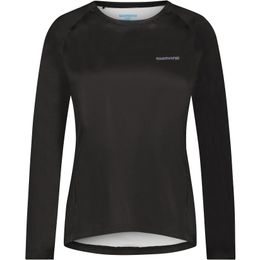 Shimano Woman's SAIKO Long Sleeve warm Printed, black
