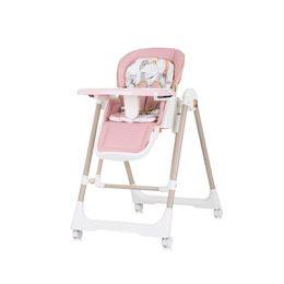Chipolino Kinderhochstuhl 2 in 1 Milk Shake, verstellbar, Babyschaukel, R&auml;der rosa