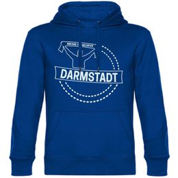 multifanshop Kapuzen Sweatshirt - Darmstadt - Meine Fankurve - Druck wei&szlig; - Hoodie