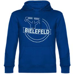 multifanshop Kapuzen Sweatshirt - Bielefeld - Meine Fankurve - Druck wei&szlig; - Hoodie