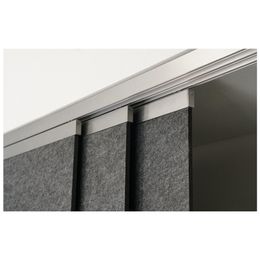 room-devider Paneel-Set rail & roll 4 mm Farbe: anthrazit, Gr&ouml;&szlig;e: 50x300x1cm