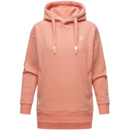 Navahoo Damen Kapuzensweatshirt Kuscheliger Hoodie mit Oversize Look Silberengelchen