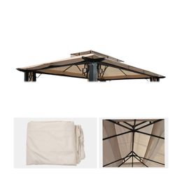 MCW Ersatzbezug f&uuml;r Dach Pergola Pavillon Nisa 4,5x3,5m ~ creme