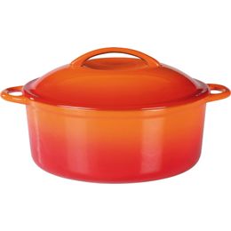 GSW Gusseisen Kochtopf Orange Shadow 24cm, 4,0 L