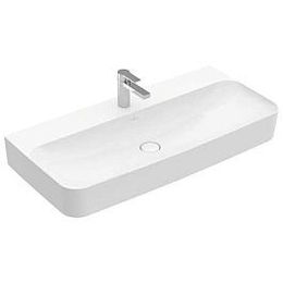 Villeroy & Boch Villeroy & Boch Finion Waschtisch 41681BR1 100x47cm, weiss, Ceramicplus, mit Hahnloch