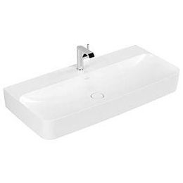 Villeroy & Boch Villeroy und Boch Finion Waschtisch 41681BRW 100x47cm, stone white C+, Hahnloch durchstochen, verdeckter Überlauf, Unterseite geschliffen