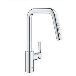 Grohe Start Küchenarmatur 30631000 chrom, hoher Auslauf, herausziehbare Dual Spülbrause