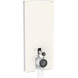 Geberit Monolith Stand-WC-Modul 131233JL5 Bauhöhe 114cm, Front Glas sand-grau, Seite aluminium