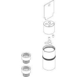 Herzbach MODUL7 Verlängerung 20mm PUSH-Thermostat 70.718013.1.09 Wandauslauf 1 Verbraucher