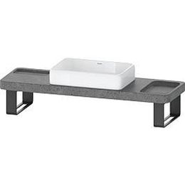 Duravit Qatego Waschtisch-Konsolen-Set D4800900 140x45x90cm, mit Konsole, Konsolenträger, Lavica poliert