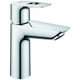 Grohe BauLoop Waschtischarmatur 23886001 1/2", M-Size, mit Ablaufgarnitur, Temperaturbegrenzer, glatter Körper, chrom