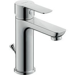 Duravit A.1 Waschtischarmatur A11020001010 M-Size, chrom, Zugstange, Ausladung 107mm, mit Zugstangen-Ablaufgarnitur