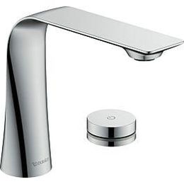 Duravit D.1 Elektronik-Waschtisch-2-Loch-Armatur D11100008010 ohne Zugstangen-Ablaufgarnitur, mit Einbaunetzteil, Ausladung 148mm, chrom