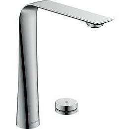 Duravit D.1 Elektronik-Waschtisch-2-Loch-Armatur D11110007010 ohne Zugstangen-Ablaufgarnitur, mit Steckernetzteil, Ausladung 180mm, chrom