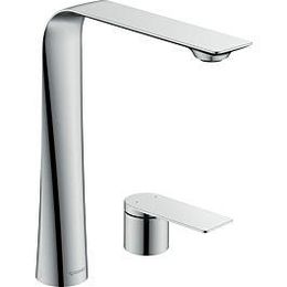 Duravit D.1 Waschtisch-2-Loch-Armatur D11130002010 ohne Zugstangen-Ablaufgarnitur, Ausladung 180mm, chrom