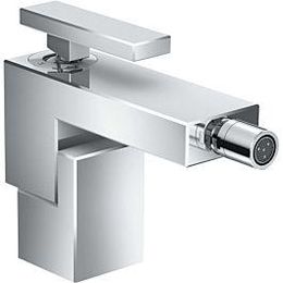 Hansgrohe Axor Edge Bidetarmatur 46210000 chrom, Push-Open Ablaufgarnitur, Ausladung 149mm